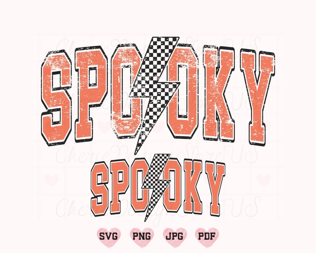 Spooky Svg, Spooky Png, Spooky Shirt Svg, Halloween Shirt Svg, Retro ...