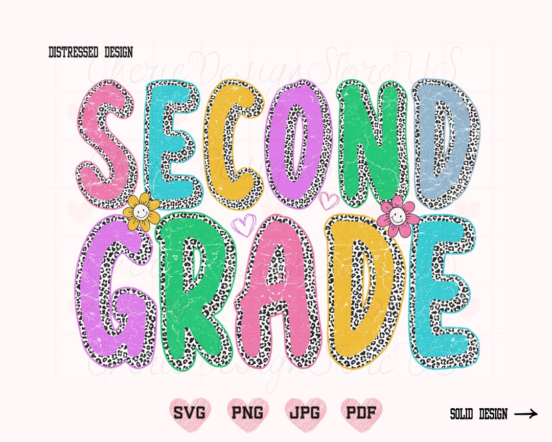 Second Grade Svg Png, 2nd Grade Svg, Second Grade Shirt Svg, Back to ...