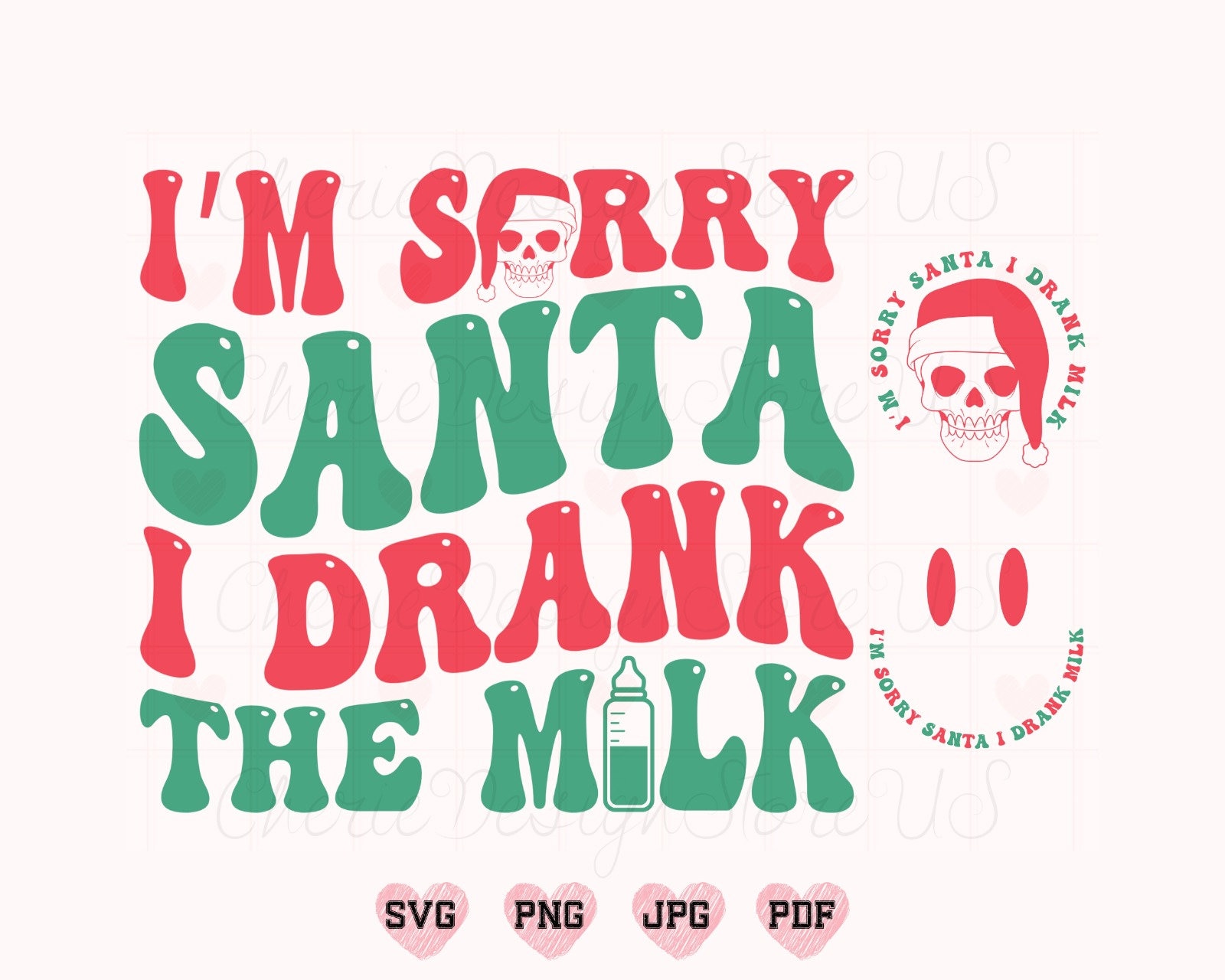 I'm Sorry Santa I Drank the Milk Svg Png Christmas Svg - Etsy