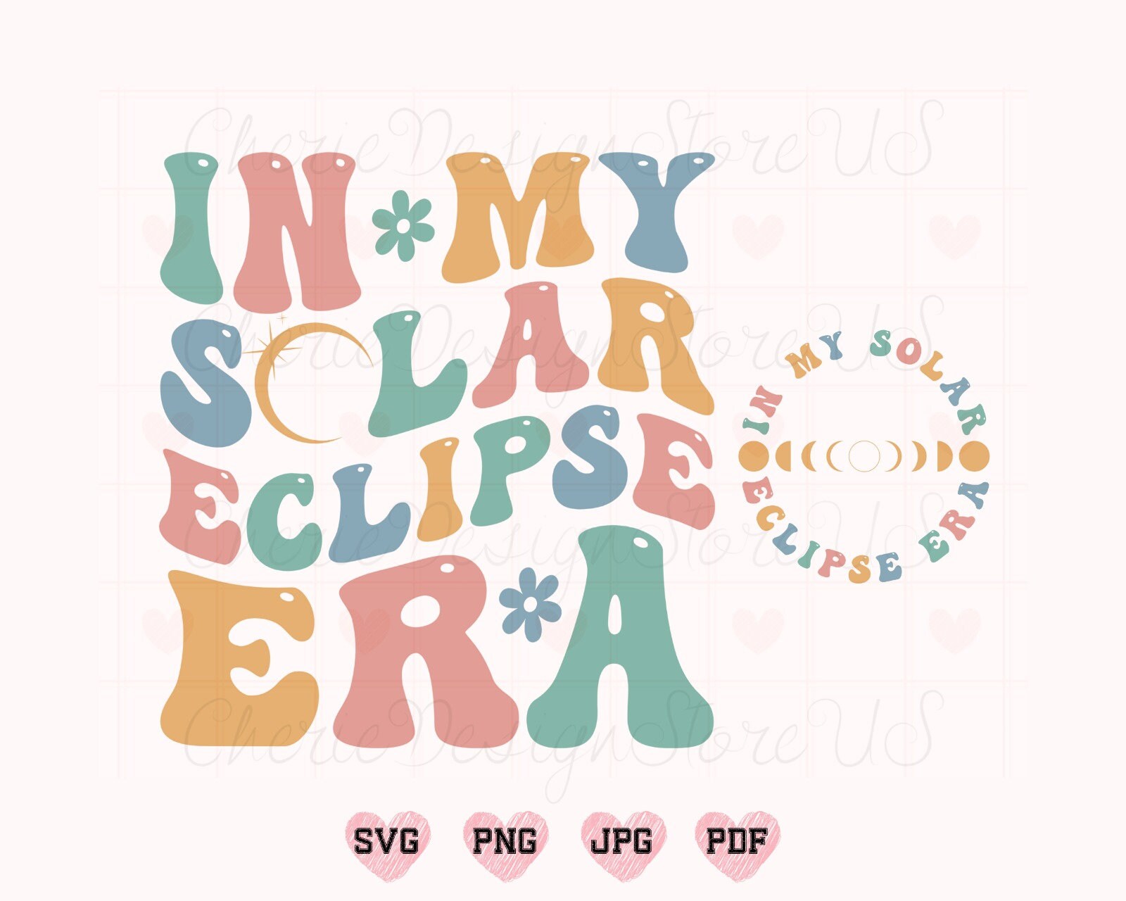In My Solar Eclipse Era Svg Png, Solar Eclipse Shirt Svg, Retro Eclipse ...
