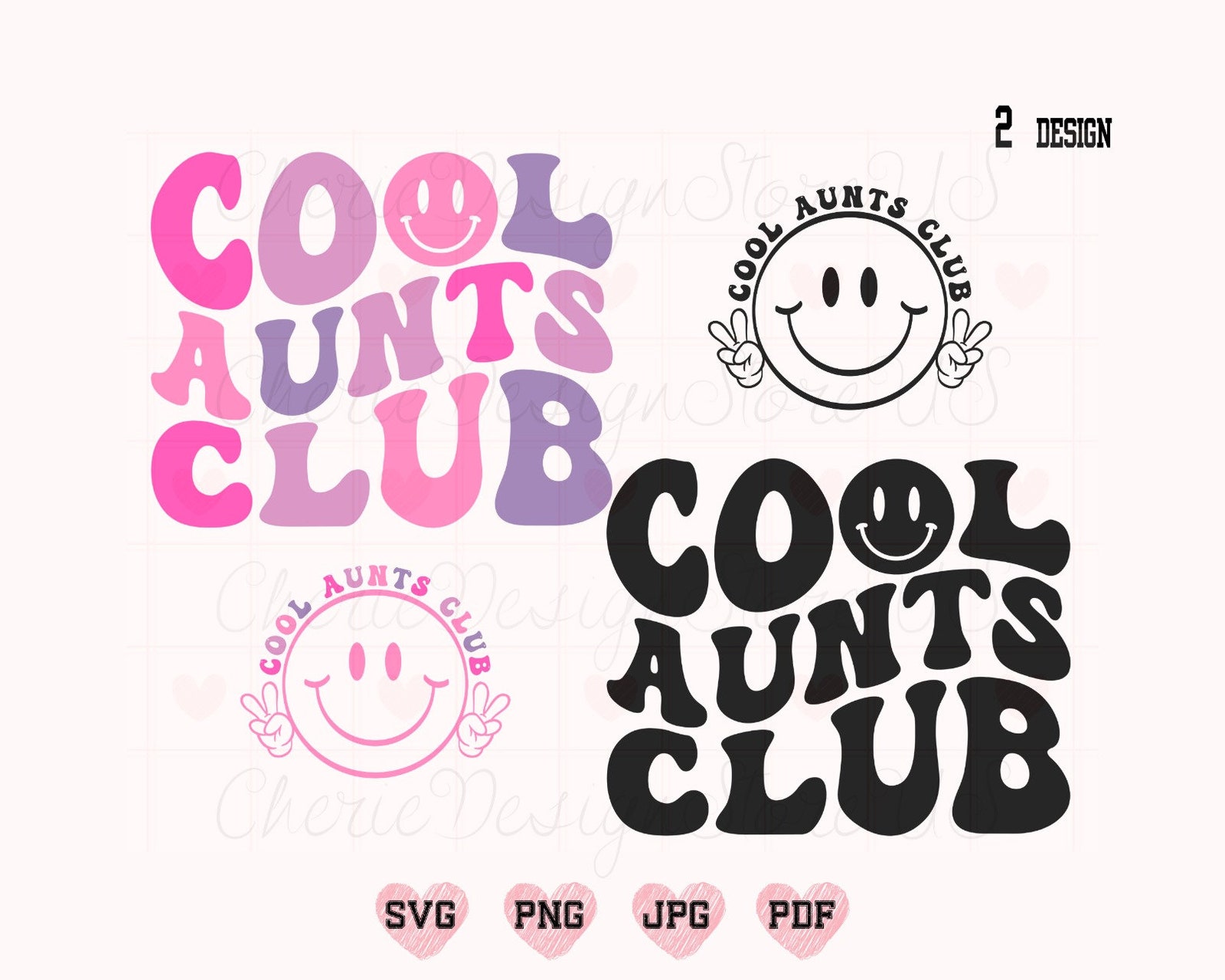 Cool Aunts Club SVG, Cool Aunts PNG, Aunt SVG, Aunt Shirt Svg, Trendy ...