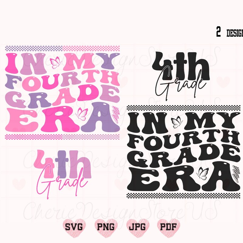 Fourth Grade Svg - Etsy