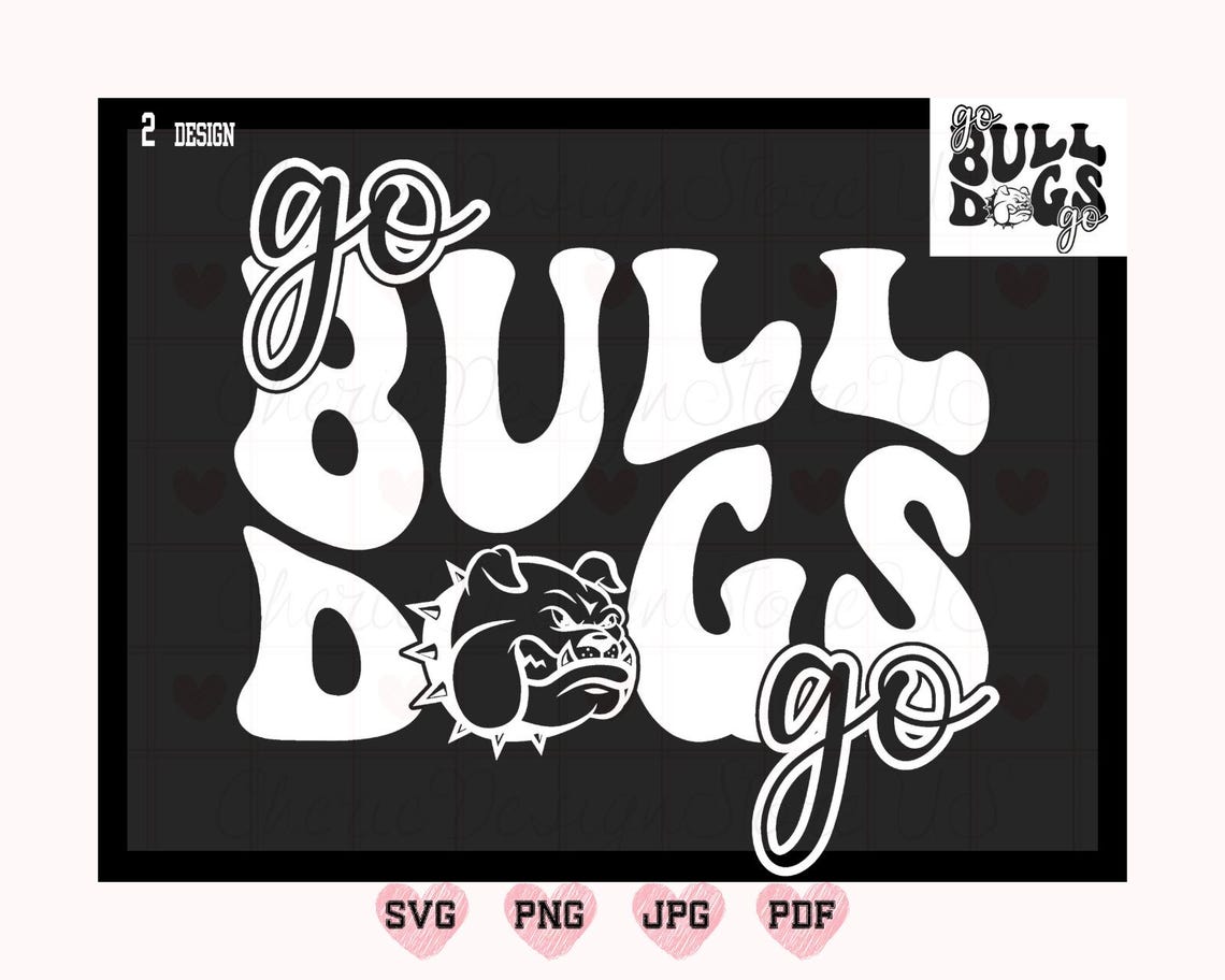 Go Bulldogs Svg, Go Bulldogs Png, Go Bulldog Football Svg, Bulldogs ...