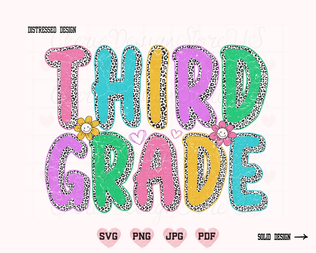 Third Grade Svg Png, 3rd Grade Svg, Third Grade Shirt Svg, Back to ...