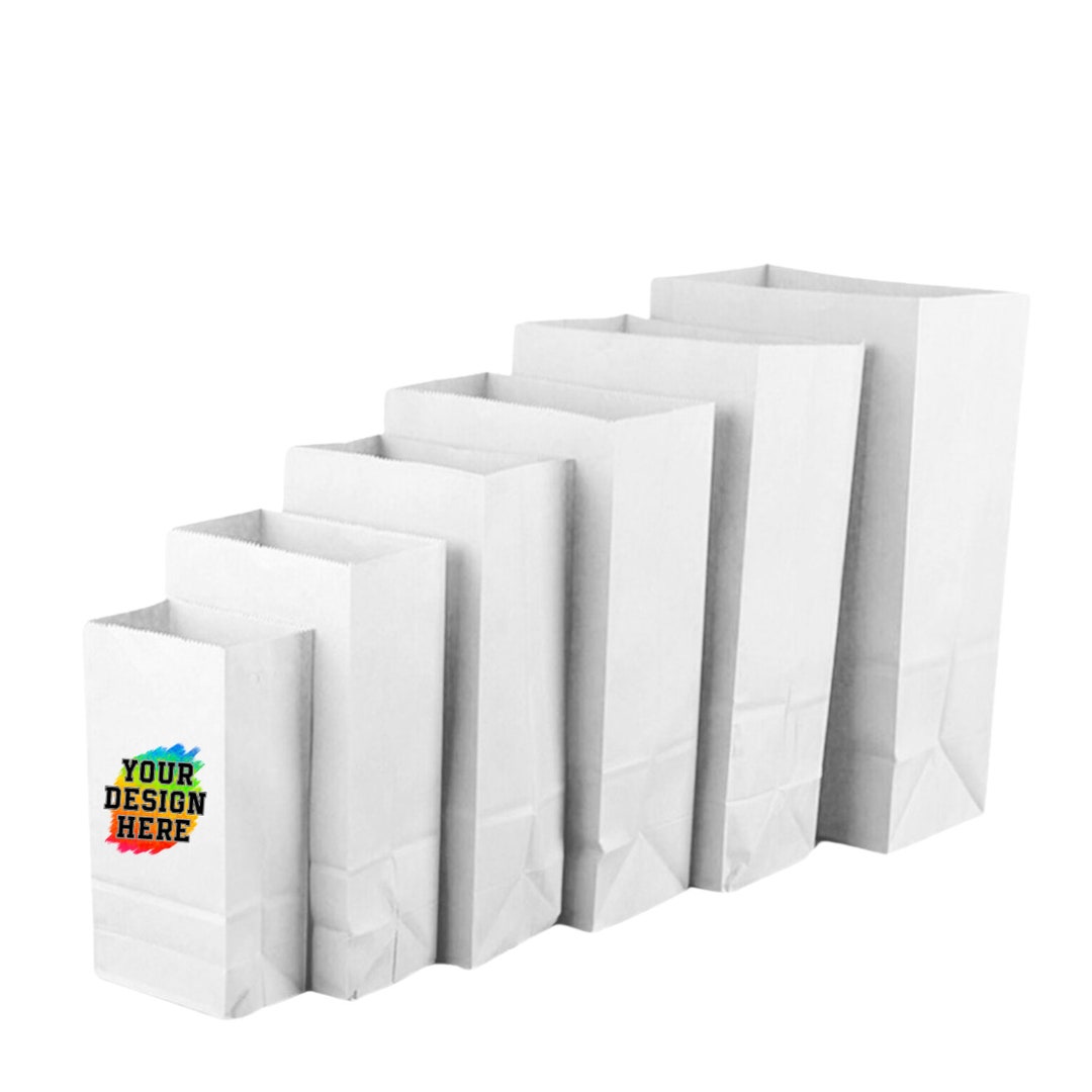 Custom Kraft Grocery Bags, Merchandise Bags, Personalized Paper Bags in ...