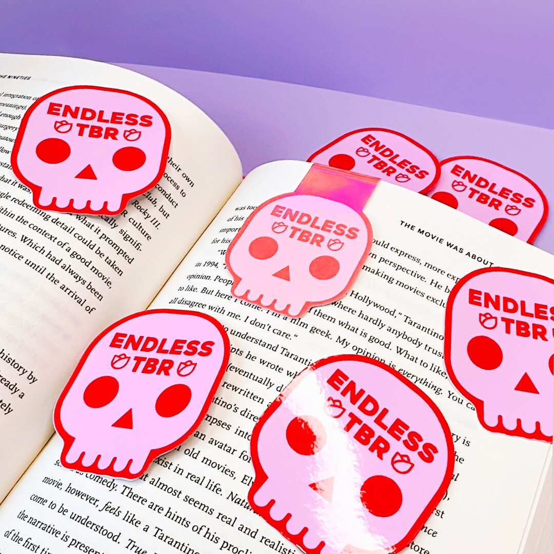 Endless TBR Skull Sticker | Bookish Romantic Reading Sticker for Kindle ...