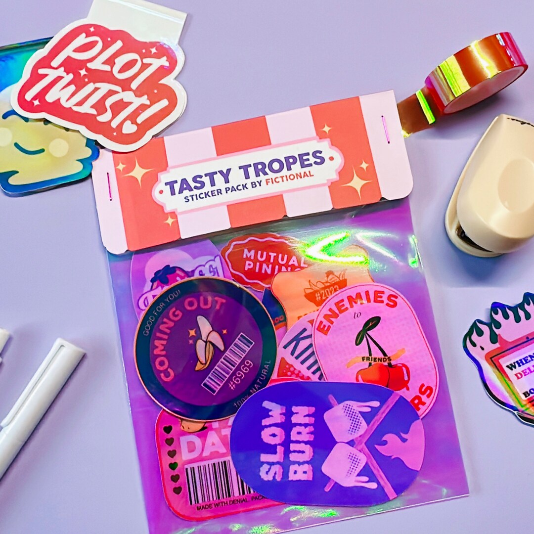 Tasty Tropes Fruit Stickers Sticker Pack | Bookish Merch, Reading ...