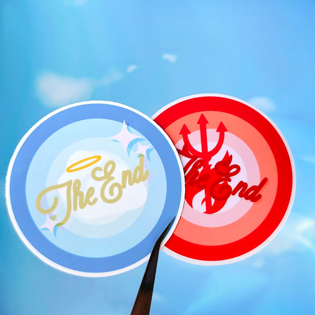 Classic THE END Movie Credits Vinyl Sticker | Angelcore Aesthetic ...