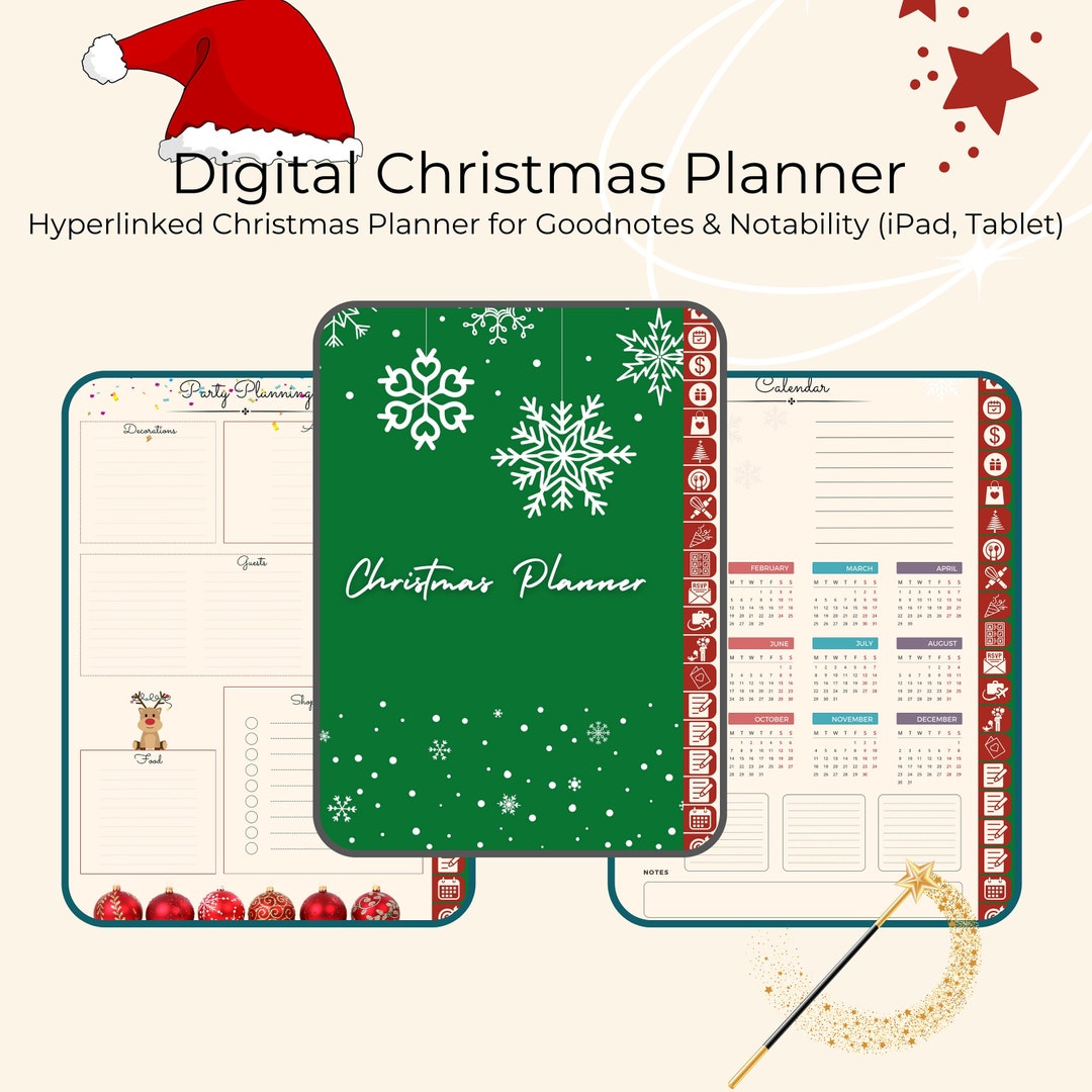 Christmas Planner Editable Christmas Planner Printable - Etsy