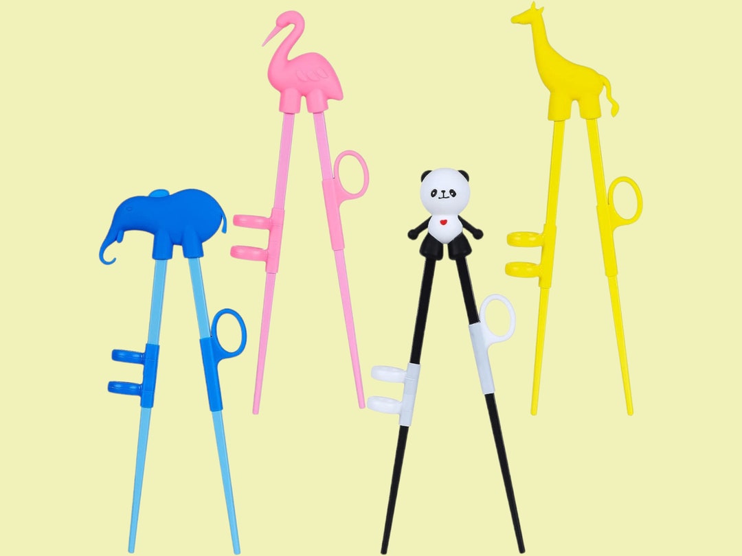 Kid-friendly Learning Chopsticks Set: 4 Pcs Training Chopsticks With ...