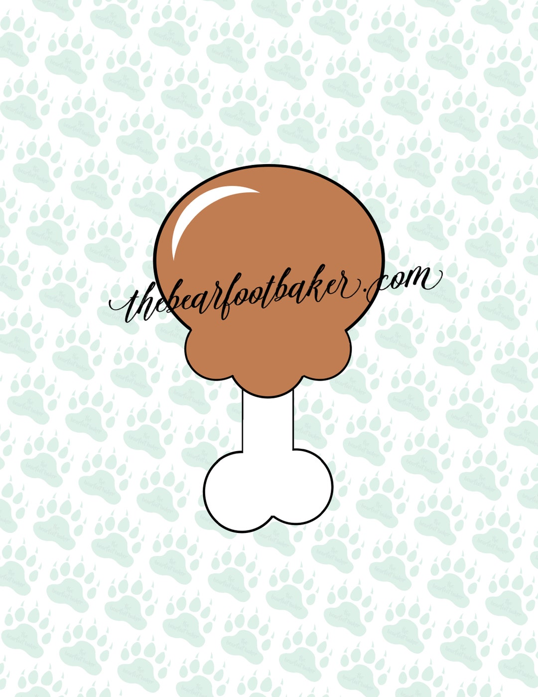Turkey Leg Cookie Cutter, 3D Printed - Etsy