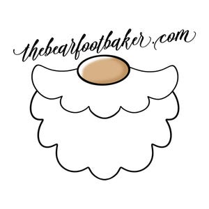Santa- Santa Beard Cookie Cutter and Plunger, 3D Printed - Etsy