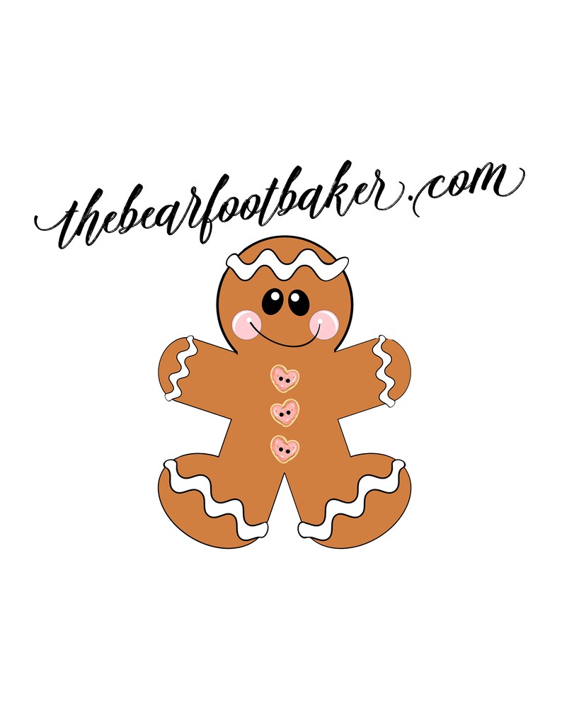 Gingerbread Man With Heart Cookie Buttons and Plunger, 3D Printed - Etsy