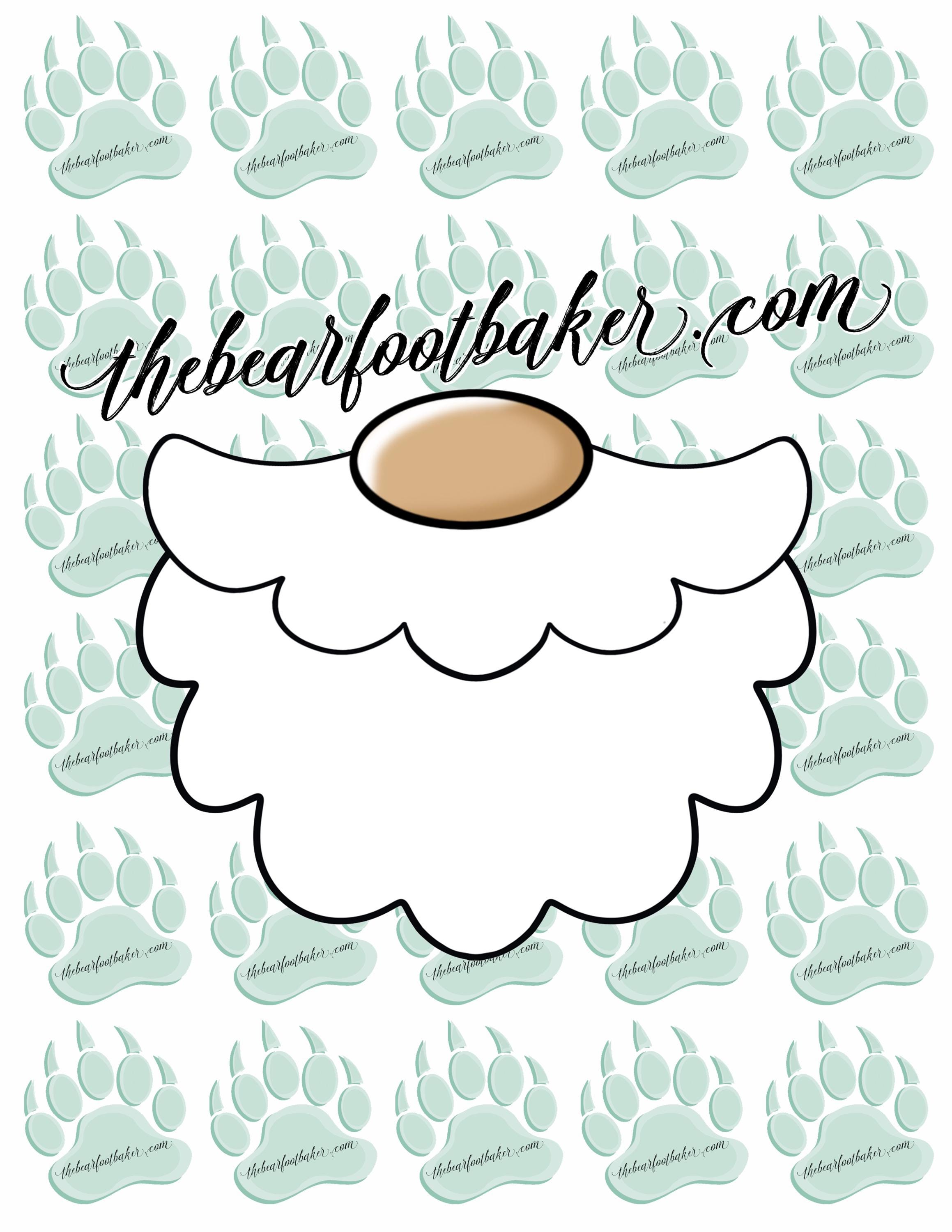 Santa Santa Beard Cookie Cutter and Plunger, 3D Printed - Etsy