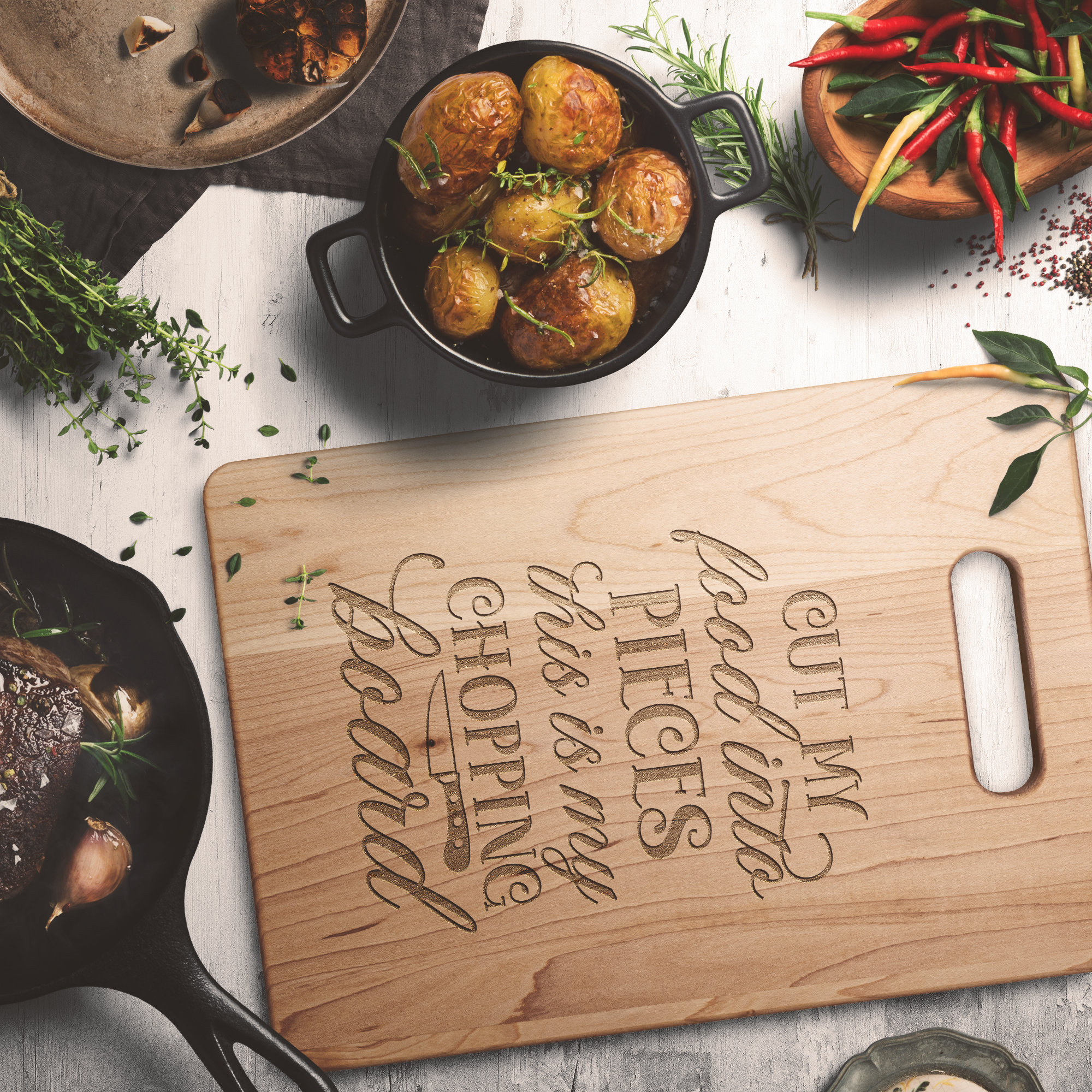 Cut My Food Into Pieces This is My Chopping Board Gift for Dad Gift for ...