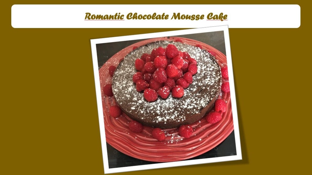 Romantic Chocolate Mousse Cake - Etsy