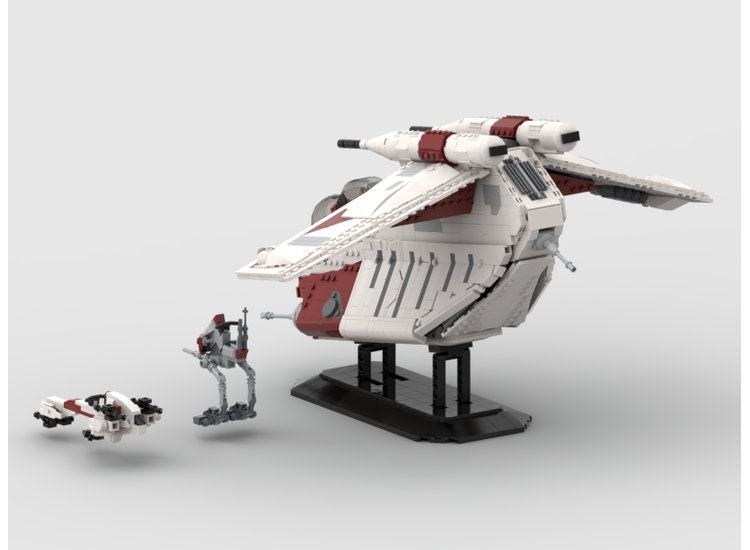 LAAT Gunship 91st Battle Pack With Custom 91st Recon Troopers - Etsy