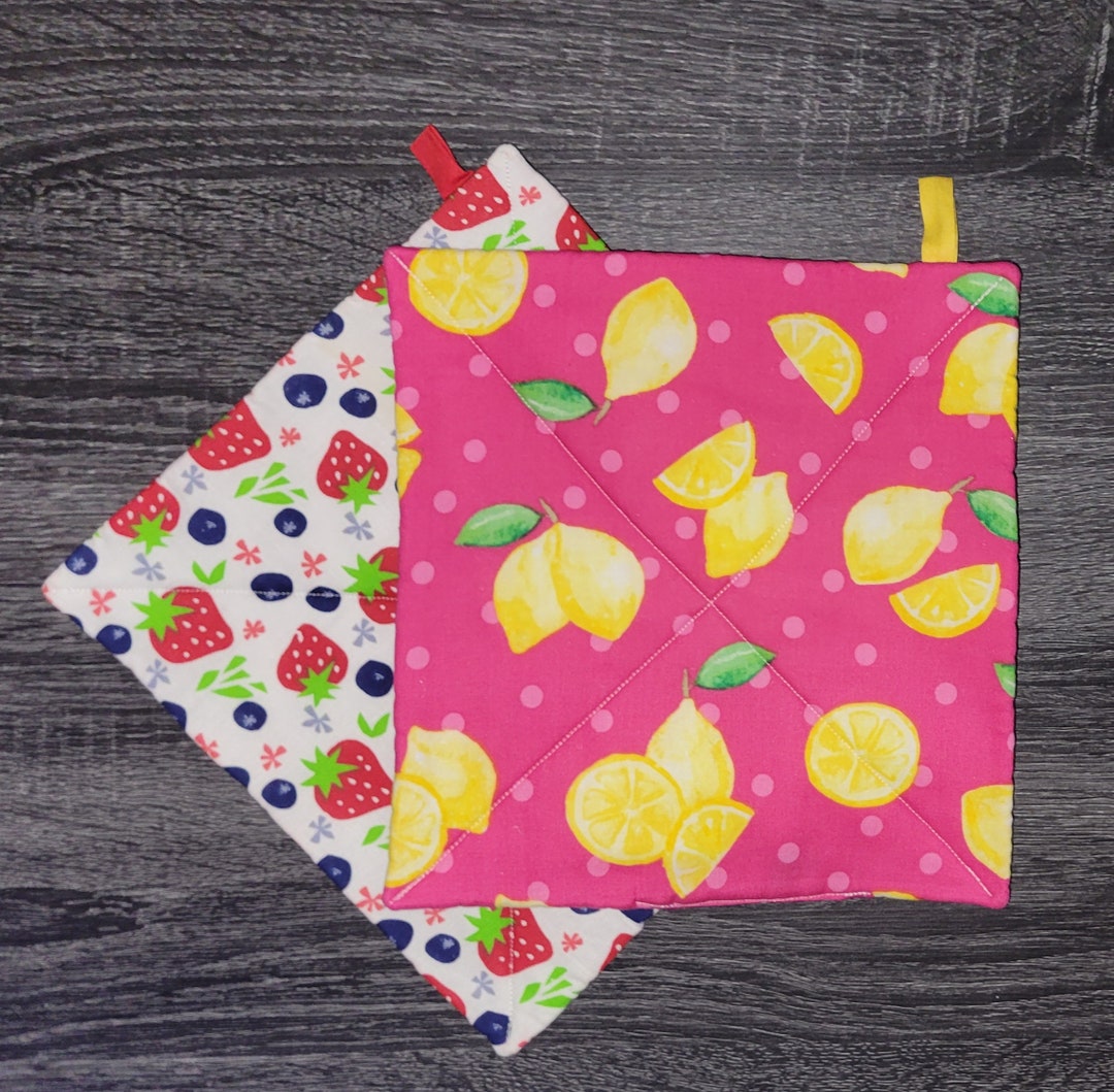 Pot Holders/trivets: Fruit Mix - Etsy