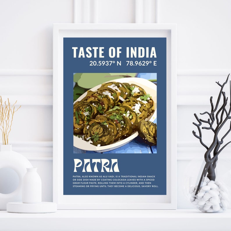 Patra India Poster Desi Art Kitchen Décor Food Art Eat Sign Pop Art ...
