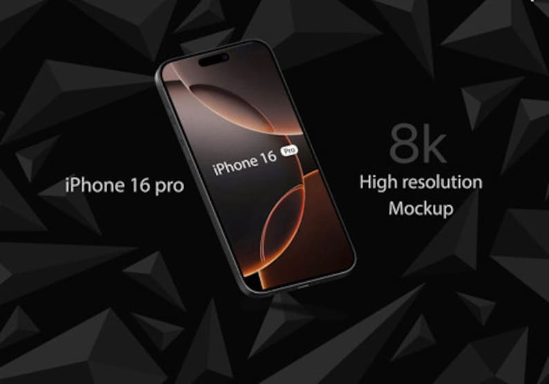IPhone 16 Pro Mockups - 8K High Resolution - 20 Scenes - PSD Files - Etsy