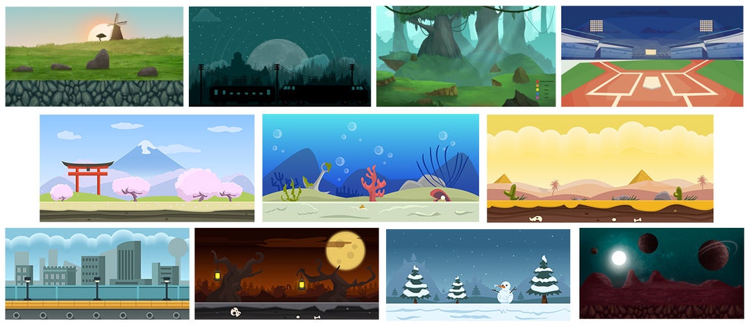 50+ Game Backgrounds - AI - EPS - PSD Formats - Etsy