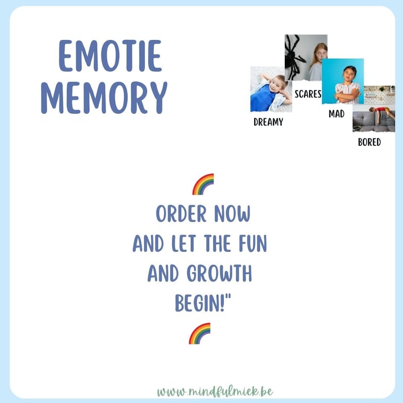 Emotion Memory Game Printable - Etsy