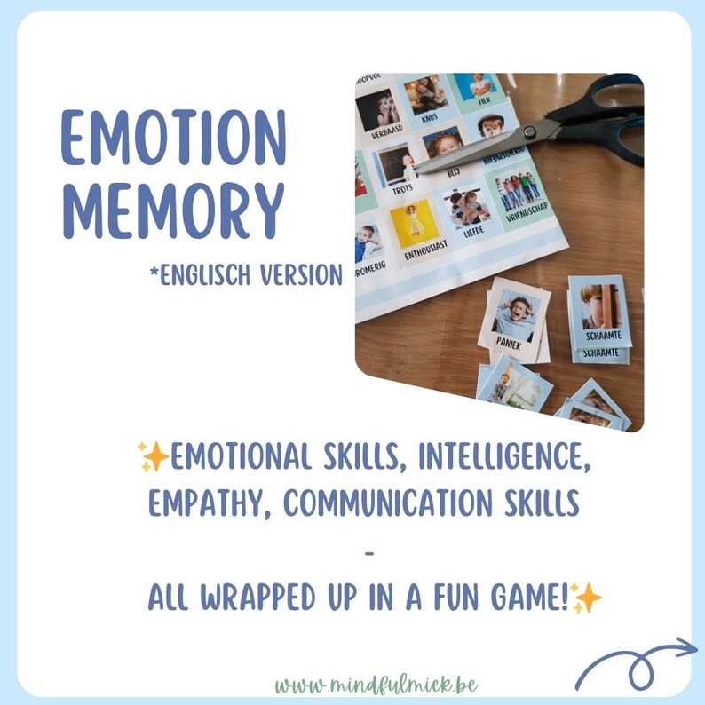 Emotion Memory Game Printable - Etsy