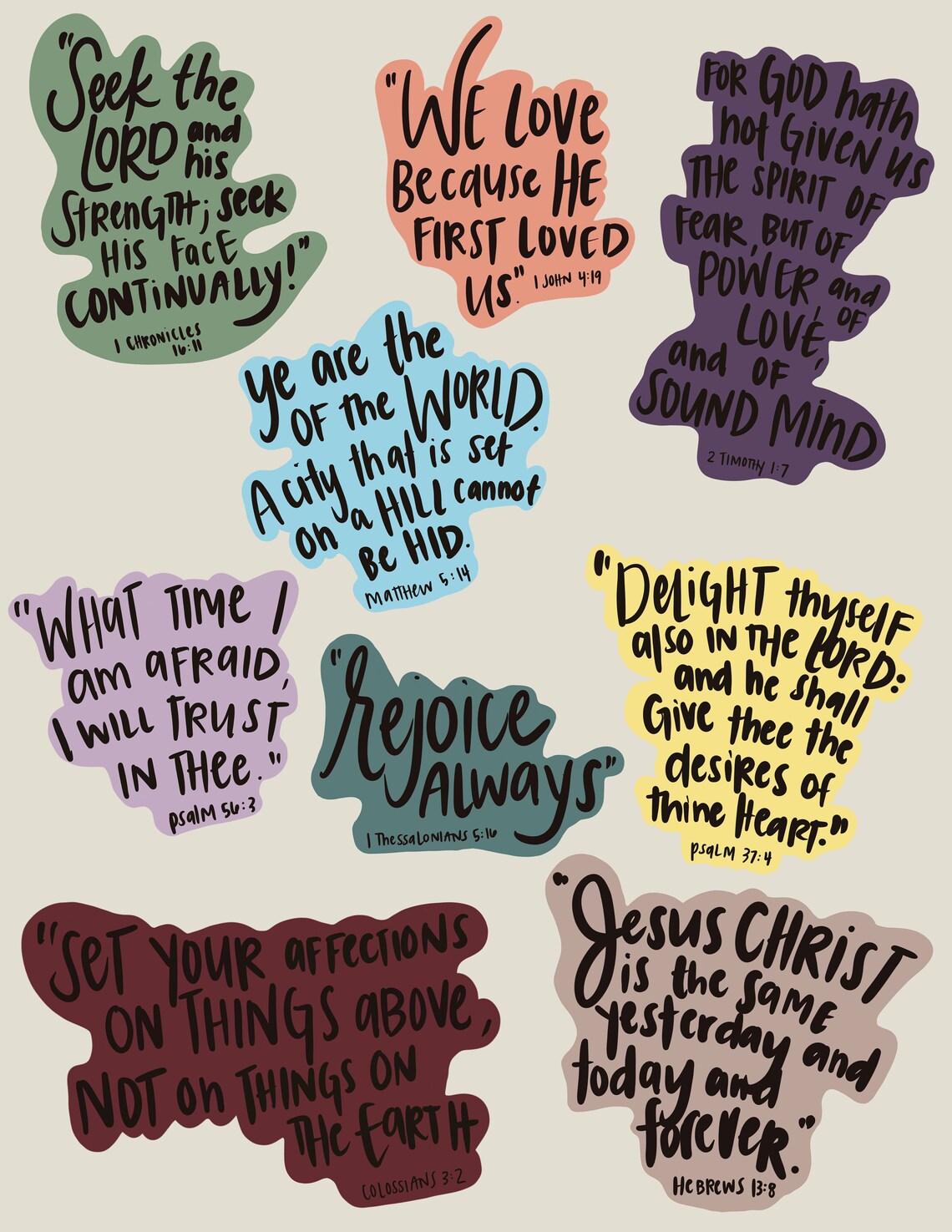 Jesus Stickers, Goodnotes Stickers, Scripture, Bible Verses Stickers ...