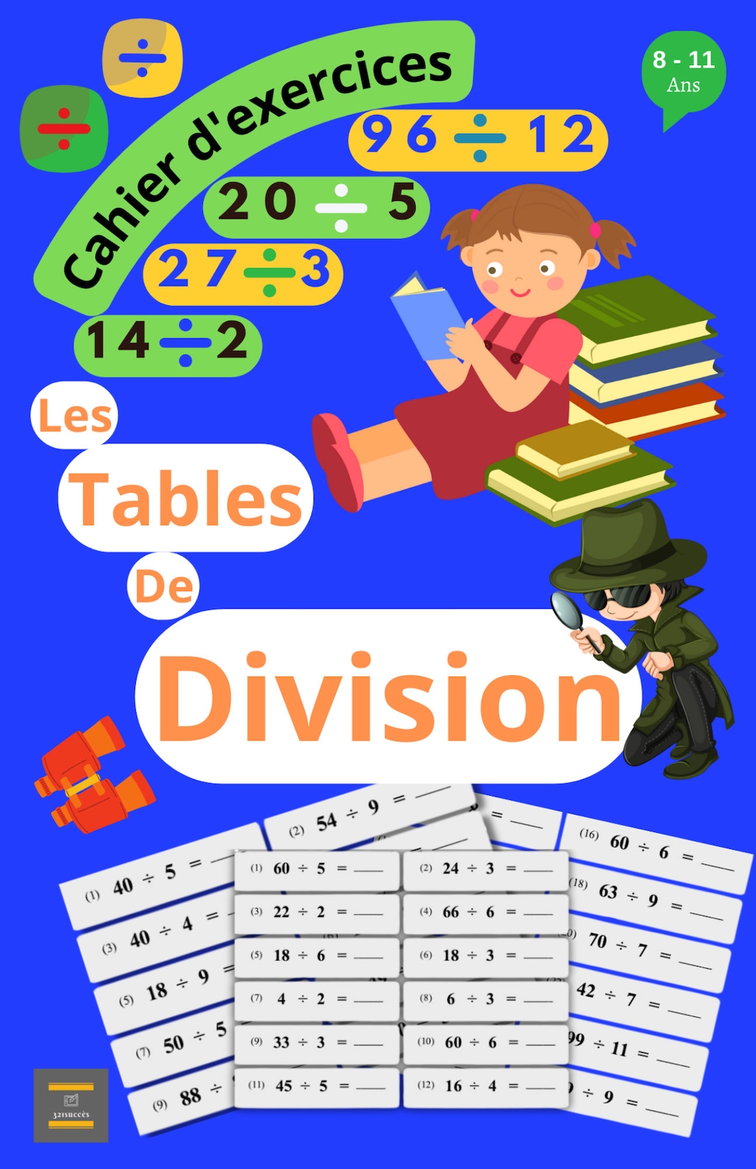 Division Tables - Exercise Book - Paper Format 5.5 X 8.5 Inches (21.6 X ...
