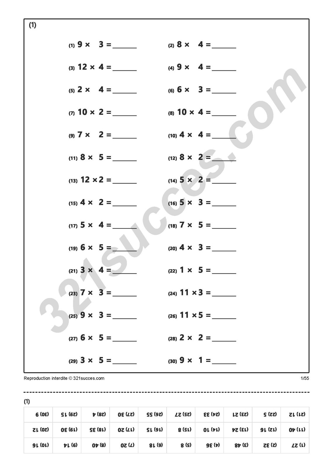 Multiplication Tables - Division Tables - Missing Term - Exercise Book ...
