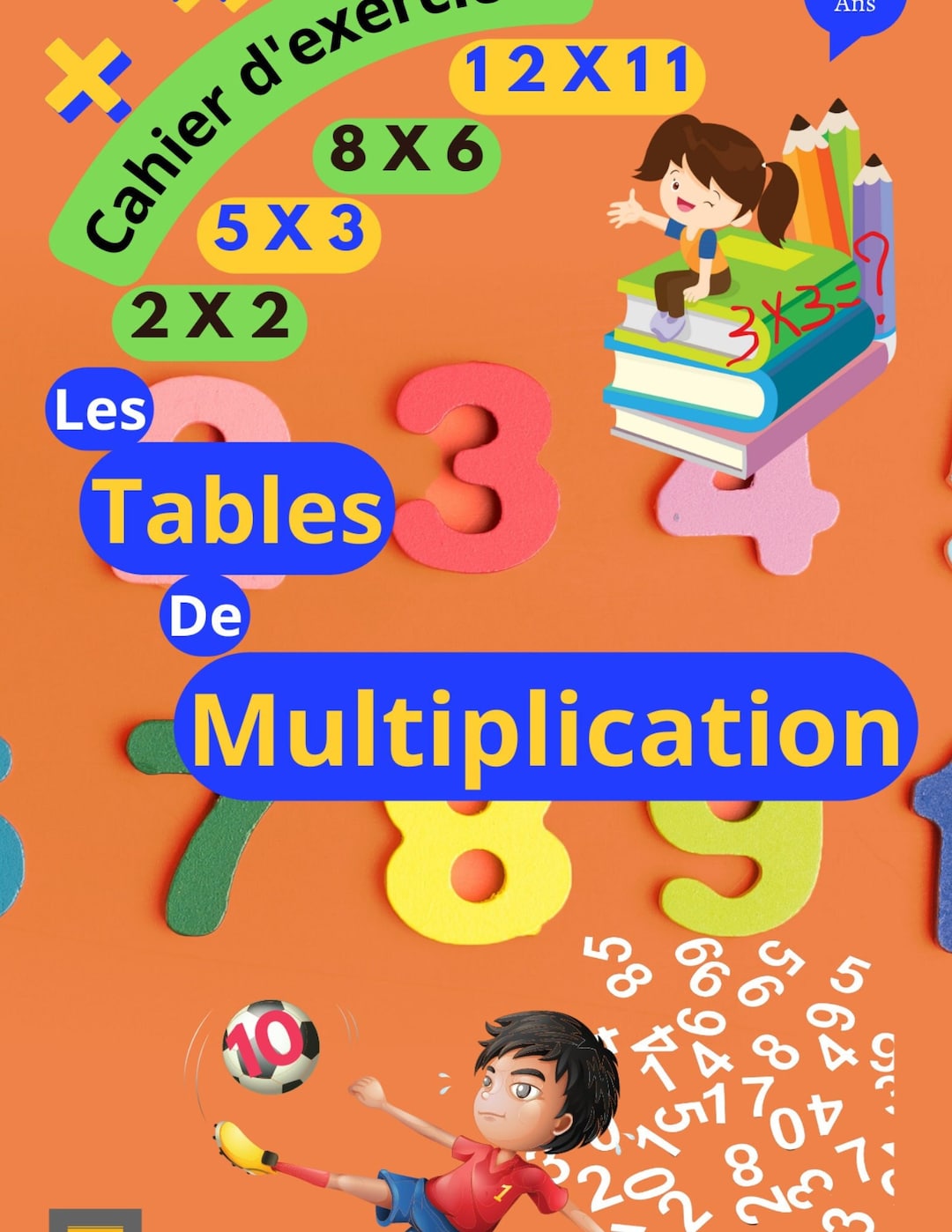 Multiplication Tables Exercise Book Paper Format 8.5 X 5.5 Inches 21.6 ...