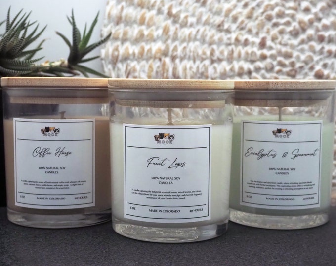 All Natural Soy Wax Scented Candles - 8 Oz of Pure Bliss! - Etsy