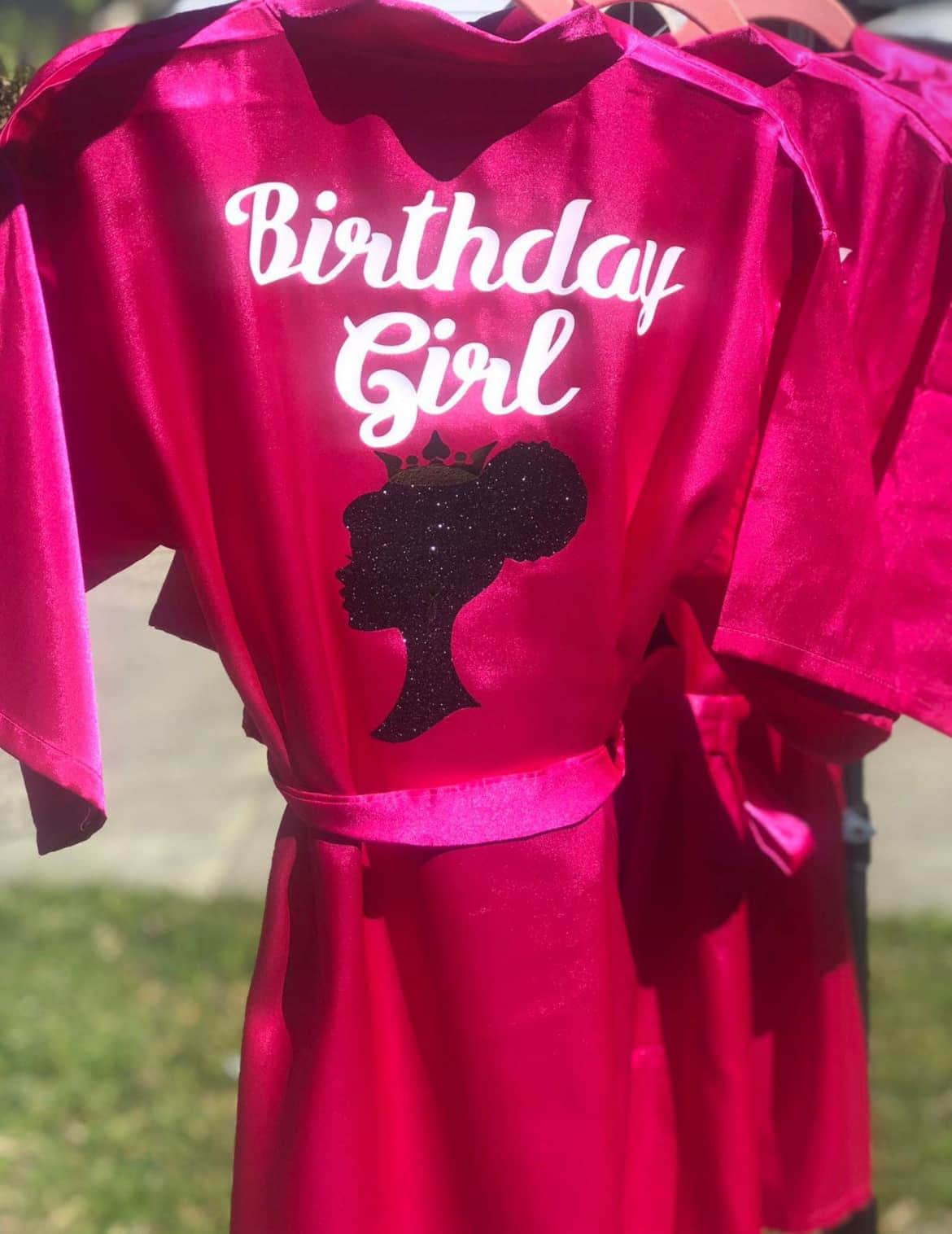 Personalized Girl’s Birthday Robe – Soft Satin Robe for Girls – Perfect ...