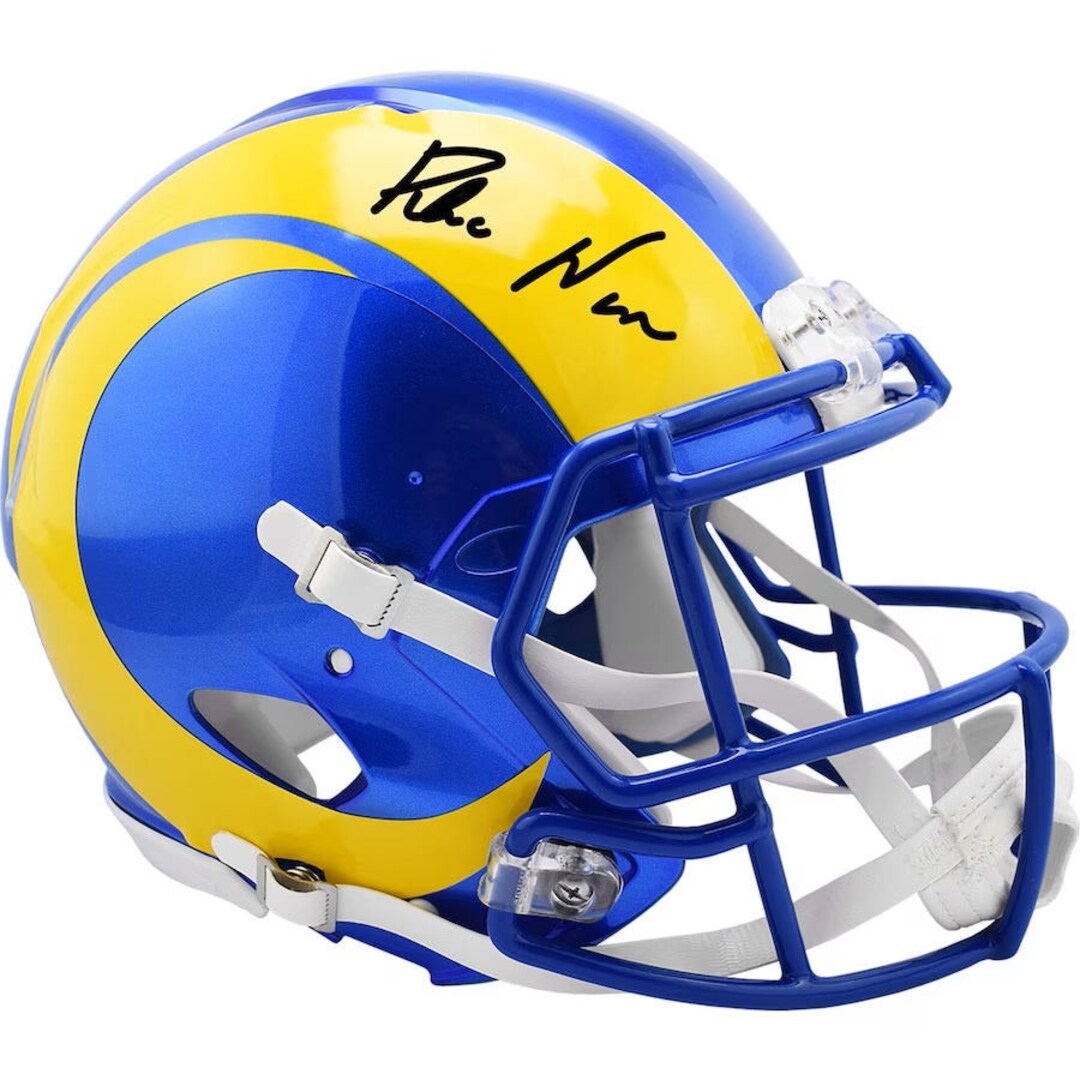Puka Nacua Signed Los Angeles Rams Mini Speed Helmet Fanatics - Etsy