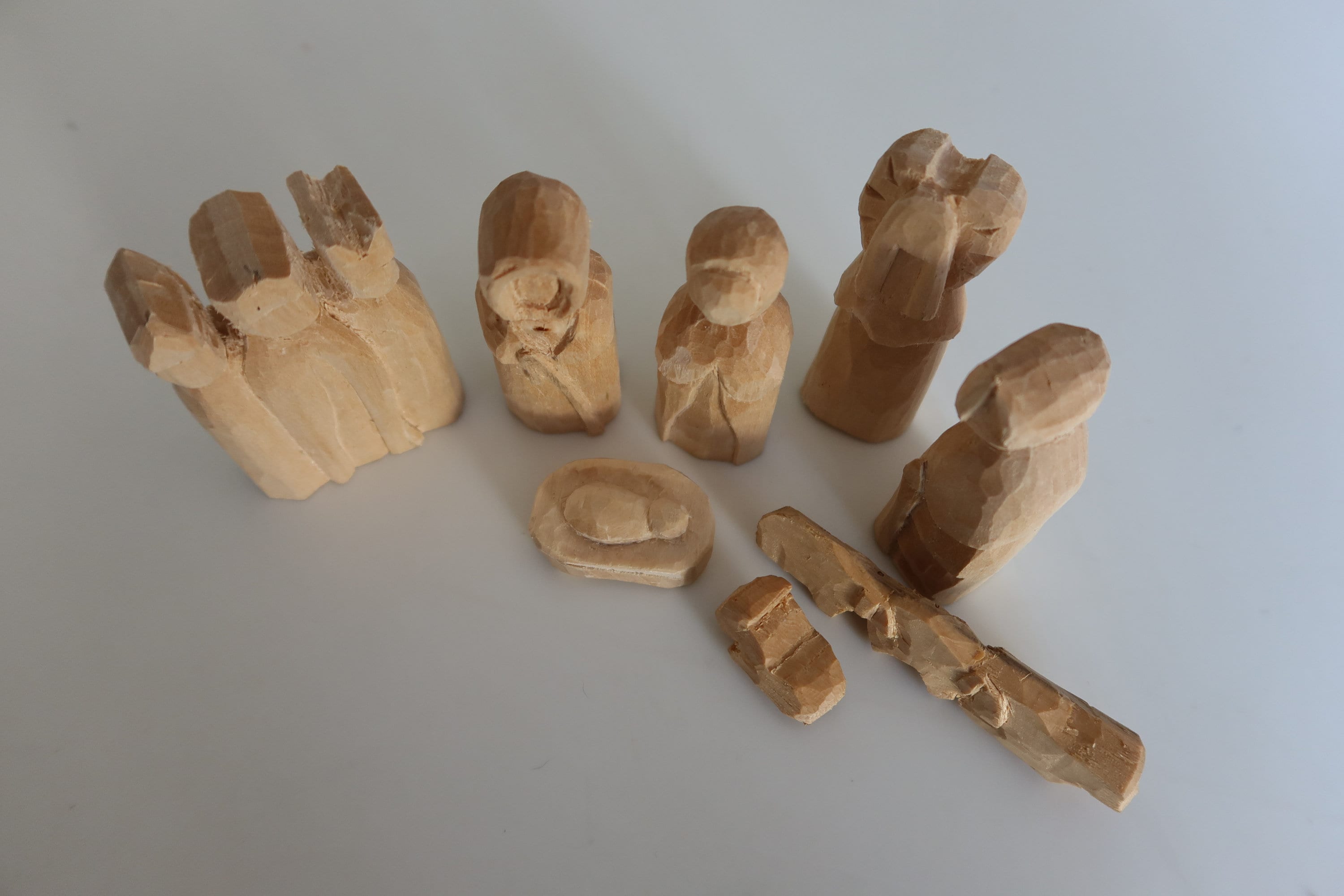 Hand Carved Nativity Set - Etsy
