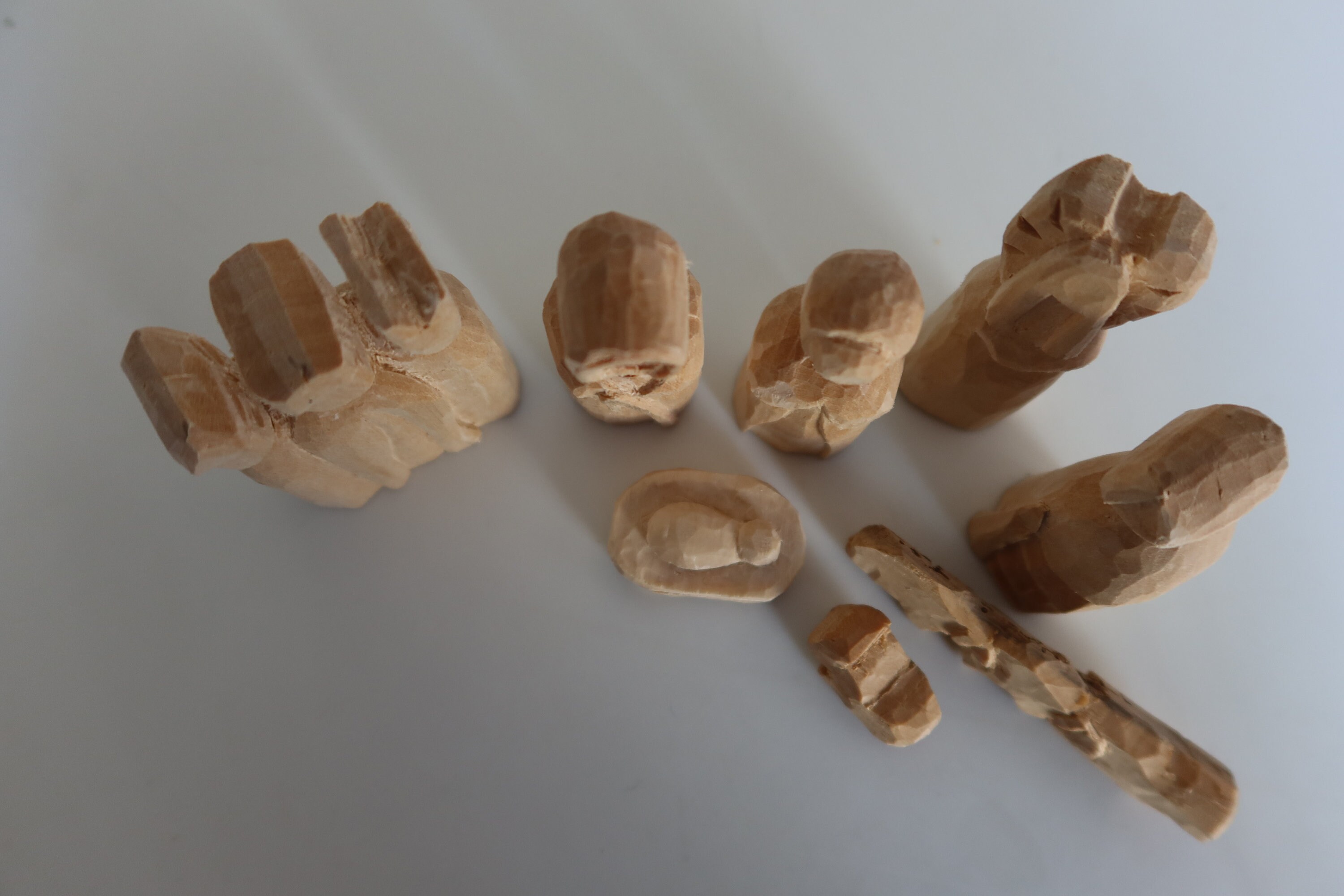 Hand Carved Nativity Set - Etsy