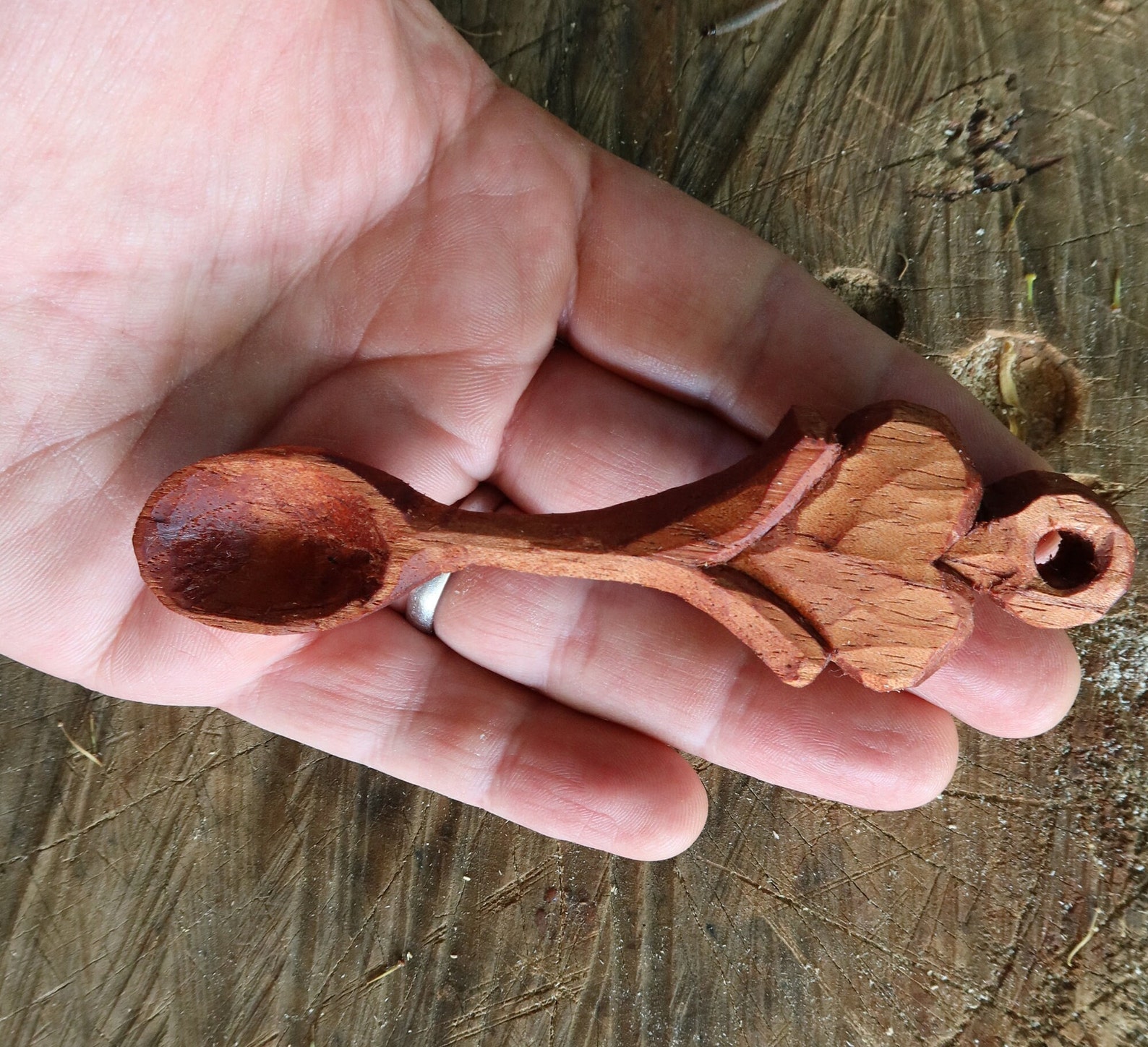 Hand Carved Welsh Love Spoon - Etsy
