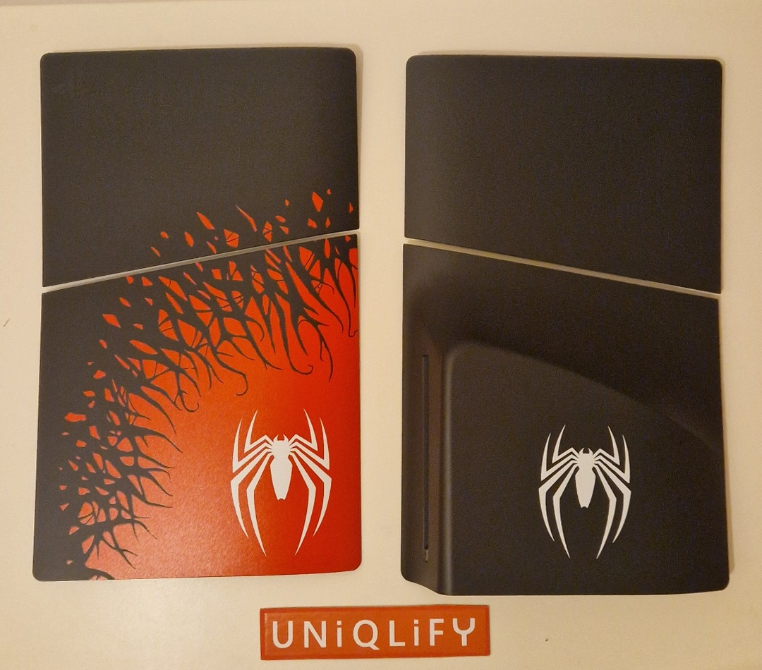 Playstation 5 PS5 Slim Spiderman Venom Themed Face Plate Case Cover ...