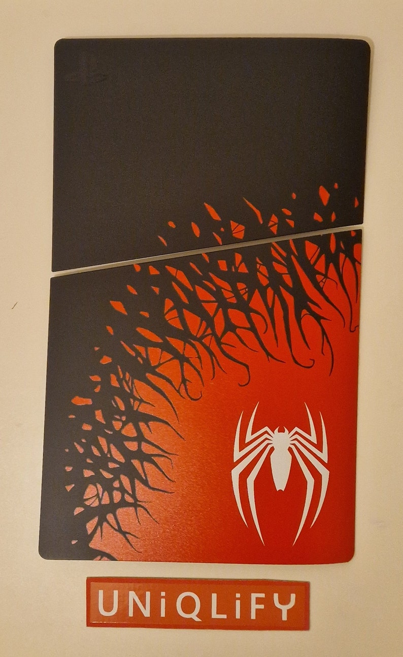 Playstation 5 PS5 Slim Spiderman Venom Themed Face Plate Case Cover ...