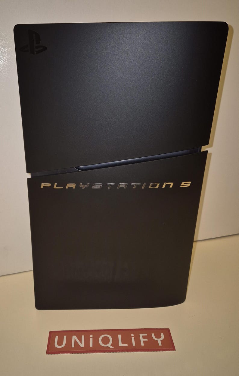 Playstation 5 PS5 Slim Retro PS3 Logo Themed Face Plate Case Cover Disc ...