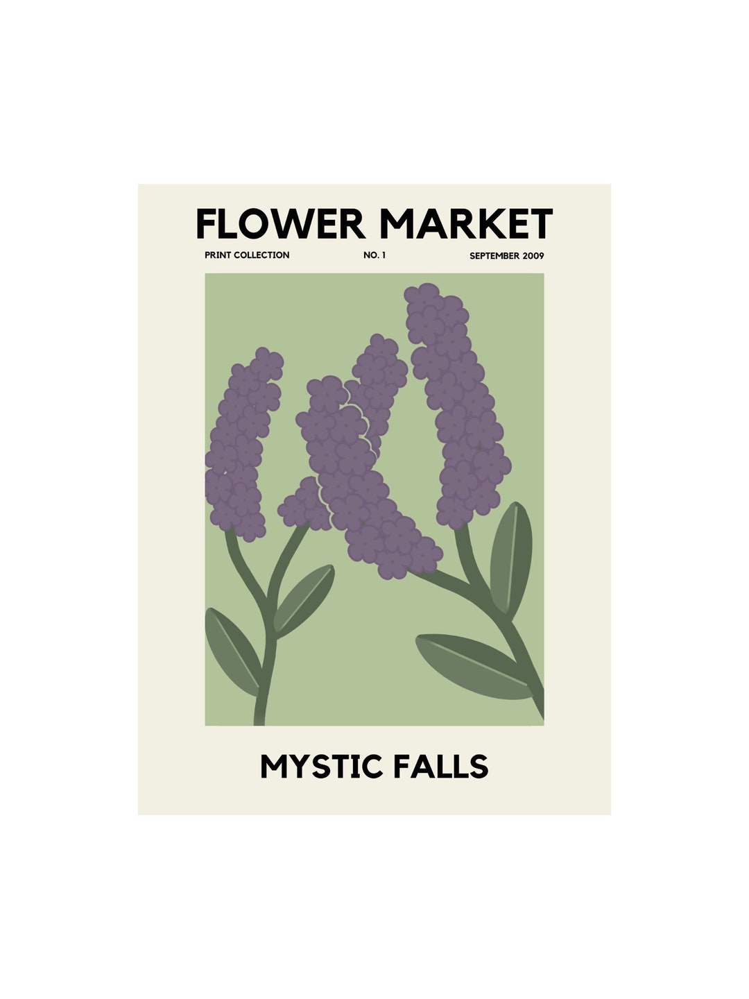 The Vampire Diaries Flower Market Digital Print | Mystic Falls ...