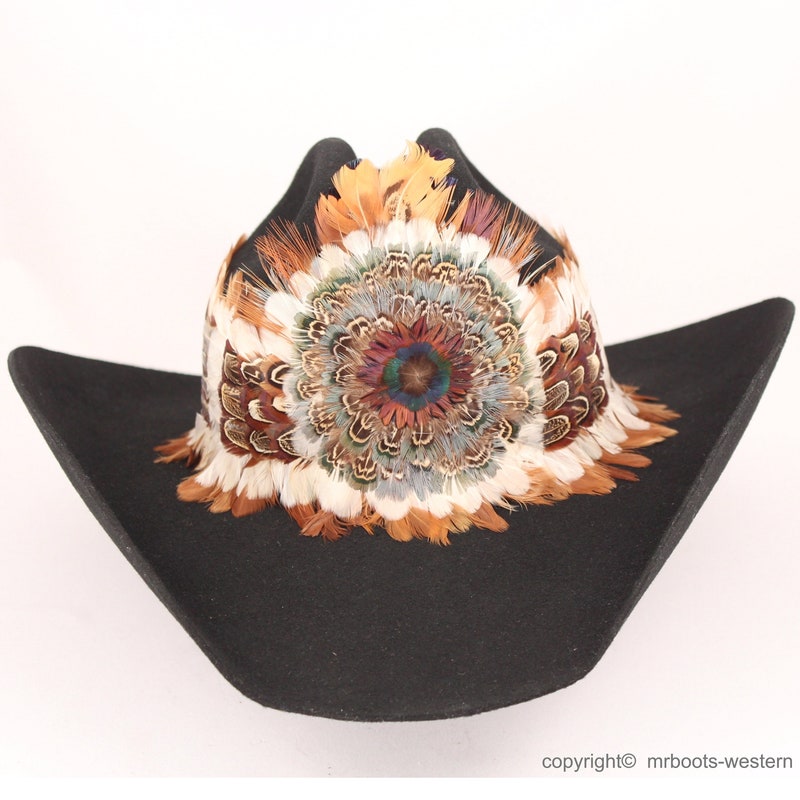 Feather Cowboy Hats Ribbons - Etsy