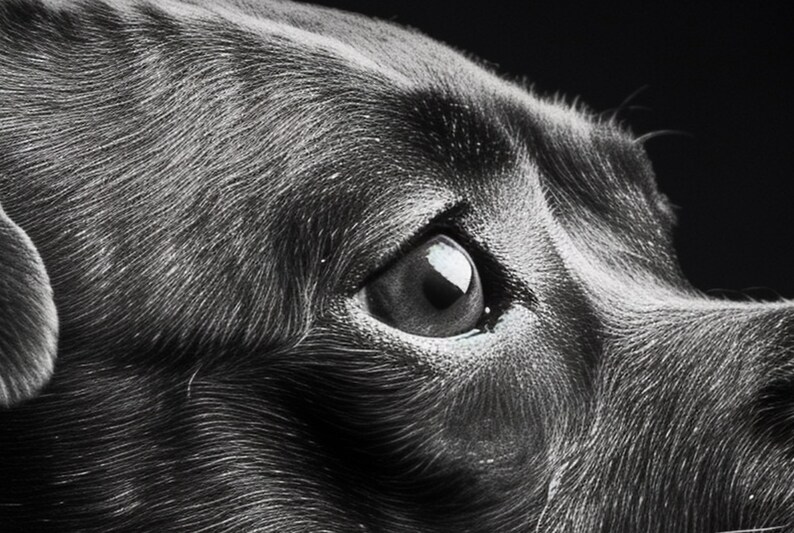 Staffordshire Bull Terrier Dog Portrait - B&W Pet Photography Poster ...