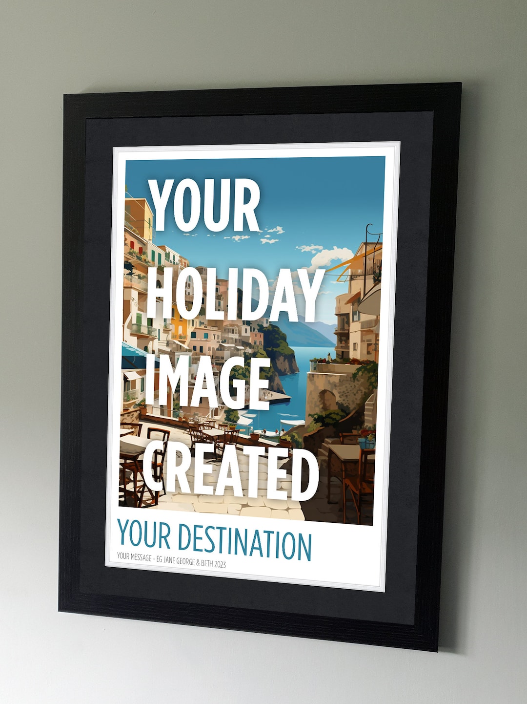 Custom Travel Poster Your Holiday - Etsy