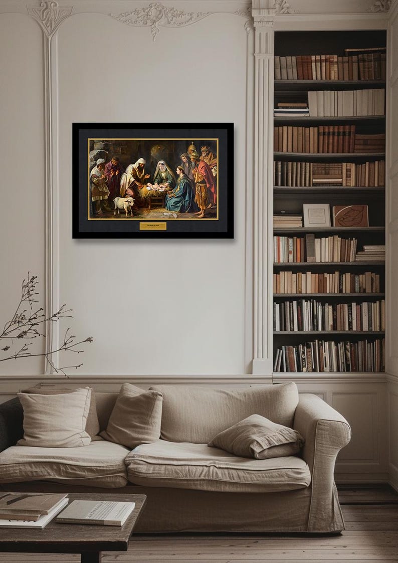 The Birth of Jesus - Religious Painting - Jesus Painting - the Nativity ...