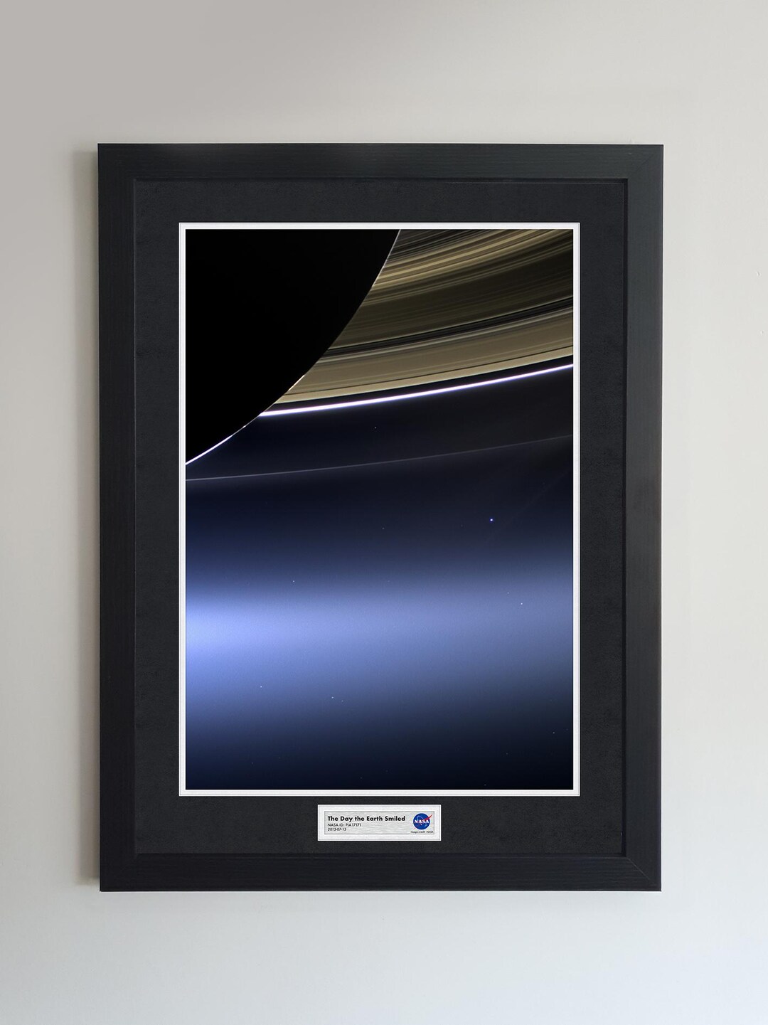 The Day the Earth Smiled Poster - Cassini Spacecraft - Saturn - Space ...