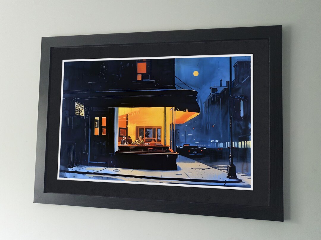 Nighthawks - Mixed up Masters - Edward Hopper - in Style of Painter ...