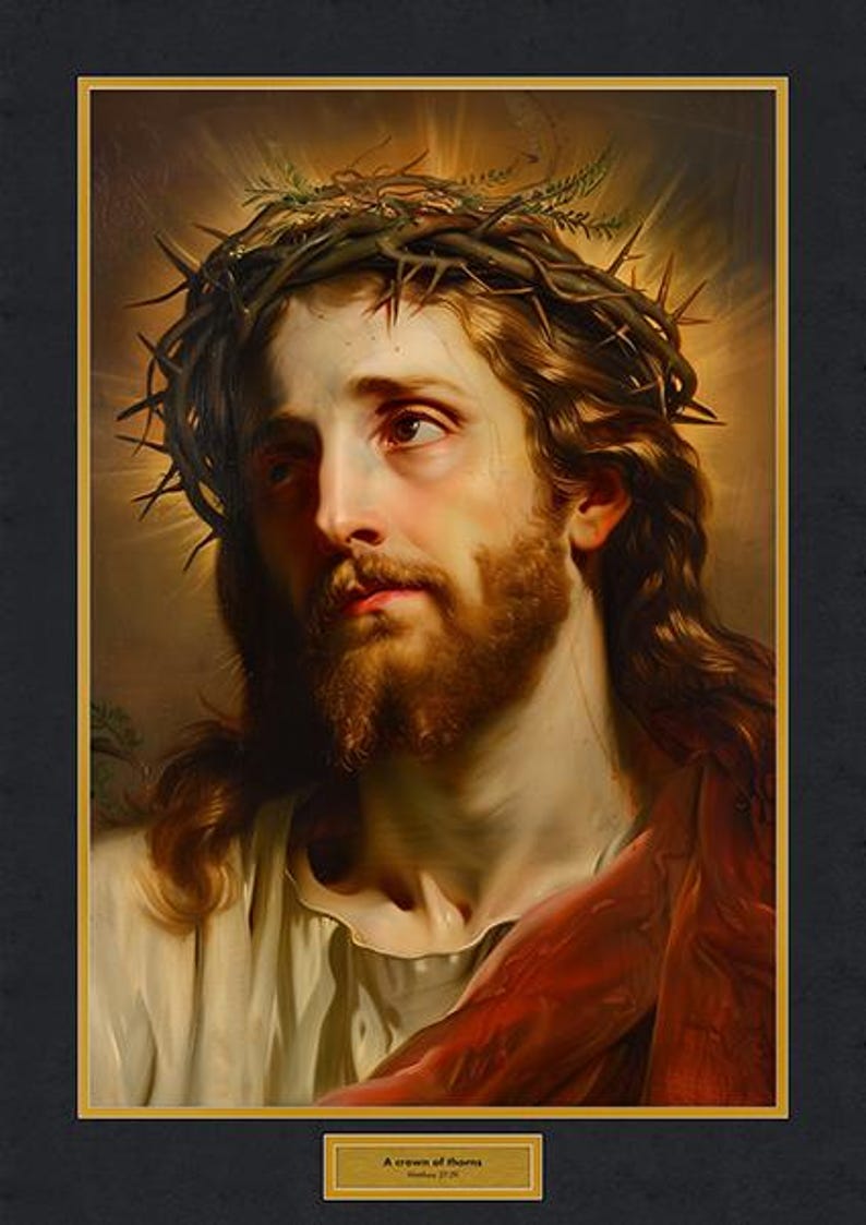 A Crown of Thorns - Religious Painting - Jesus Painting - Bible ...
