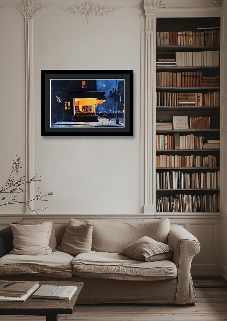 Nighthawks - Mixed up Masters - Edward Hopper - in Style of Painter ...