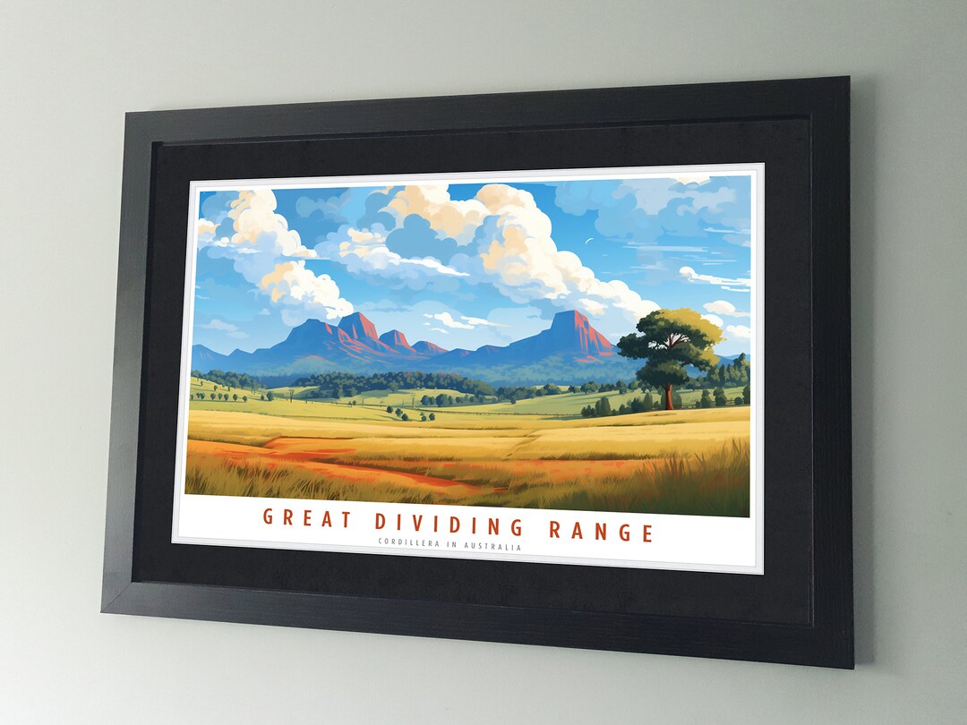 Great Dividing Range - Australia - Travel Poster - Etsy
